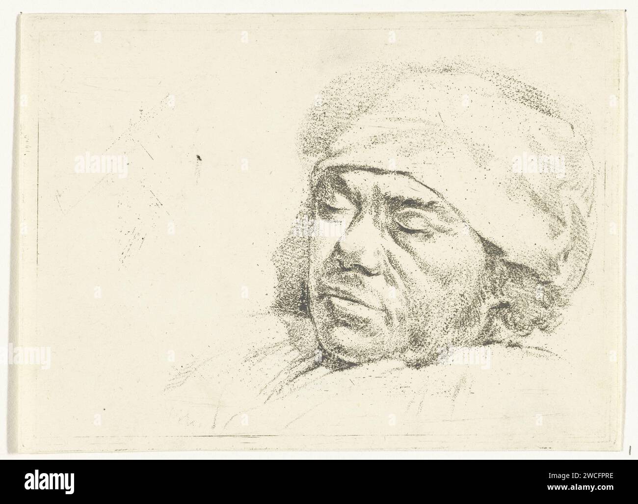 Portrait of the painter Franciscus Andreas Milatz on his death bed ...