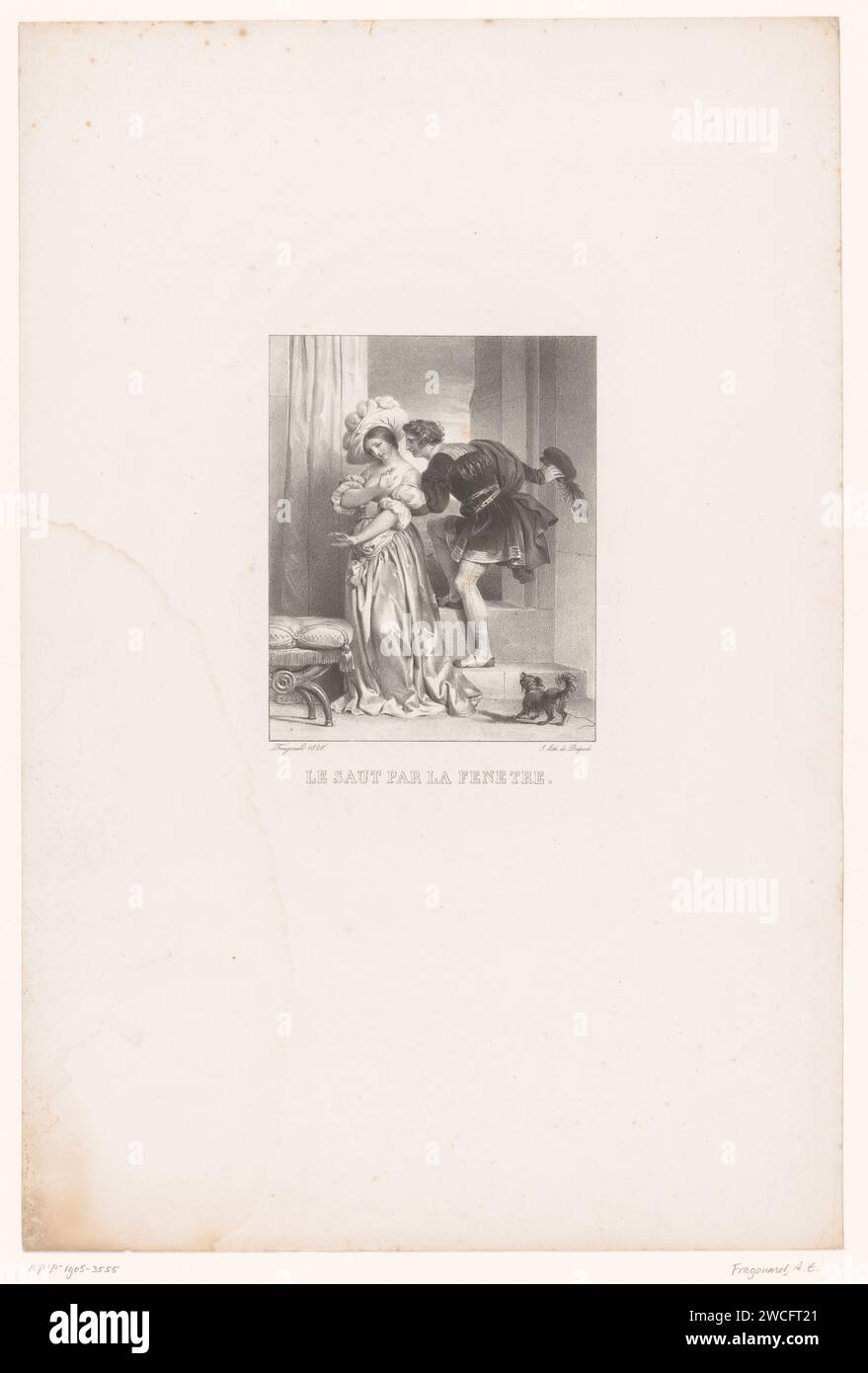 Two loved ones by an open window, Alexandre Evariste Fragonard, 1828 ...