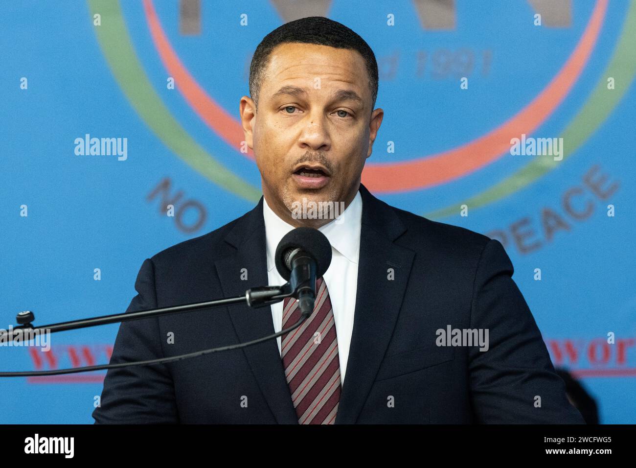 US Attorney for Eastern District of New York Breon Peace speaks during ...