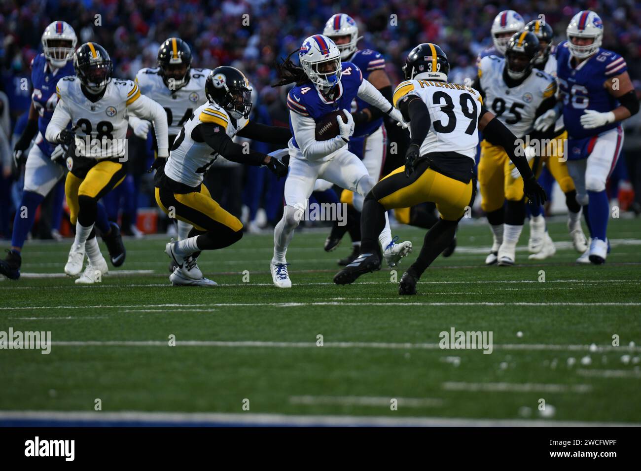 Orchard Park, New York, USA. 15th Jan, 2024. January 15th, 2024 Buffalo ...