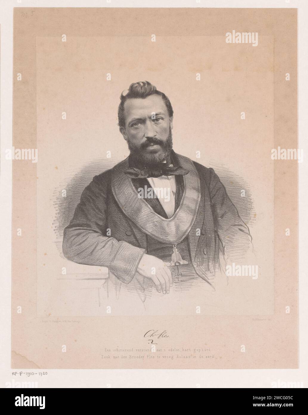 Portrait of Ch. Bottle, Johan Hendrik Hoffmeister, c. 1851 - c. 1883 ...