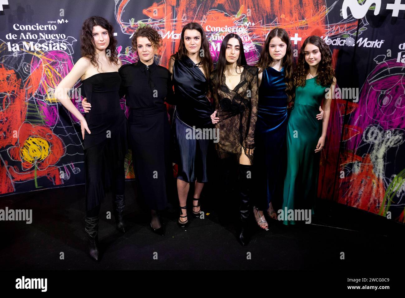 Madrid, Spain. 15th Jan, 2024. (L-R) Valeria Collado, Cristina Rueda ...