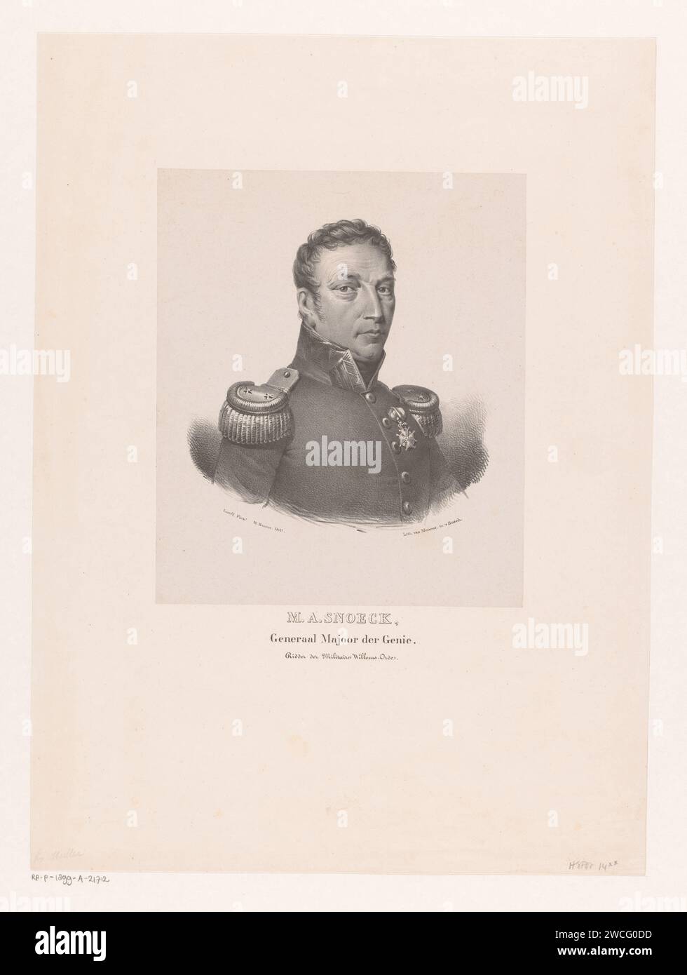 Portrait of Matthias Adriaan Snoeck, Michel Mourot, After Hillebrand ...