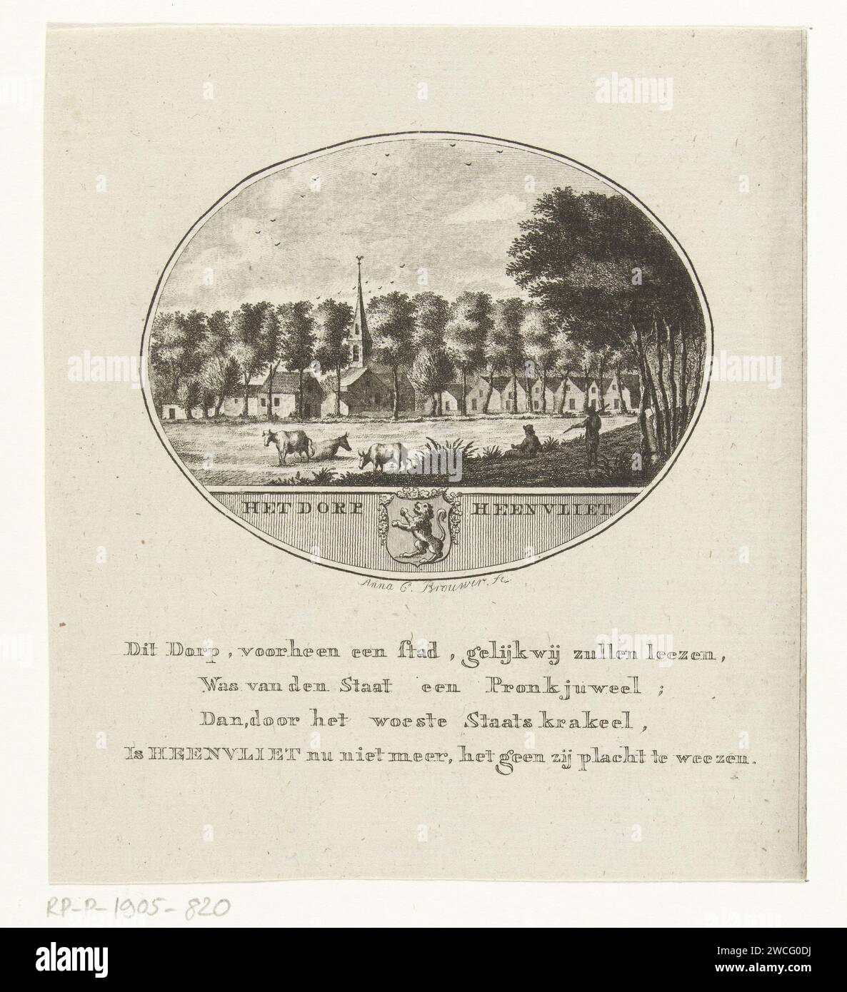 View of the village of Heenvliet, Anna Catharina Brouwer, After Unknown ...