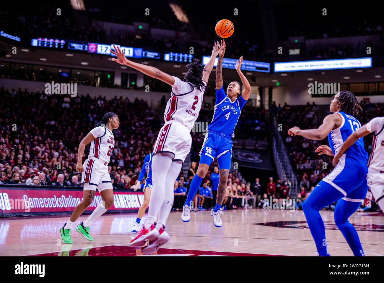 January 15, 2024: South Carolina Gamecocks forward Ashlyn Watkins (2 ...
