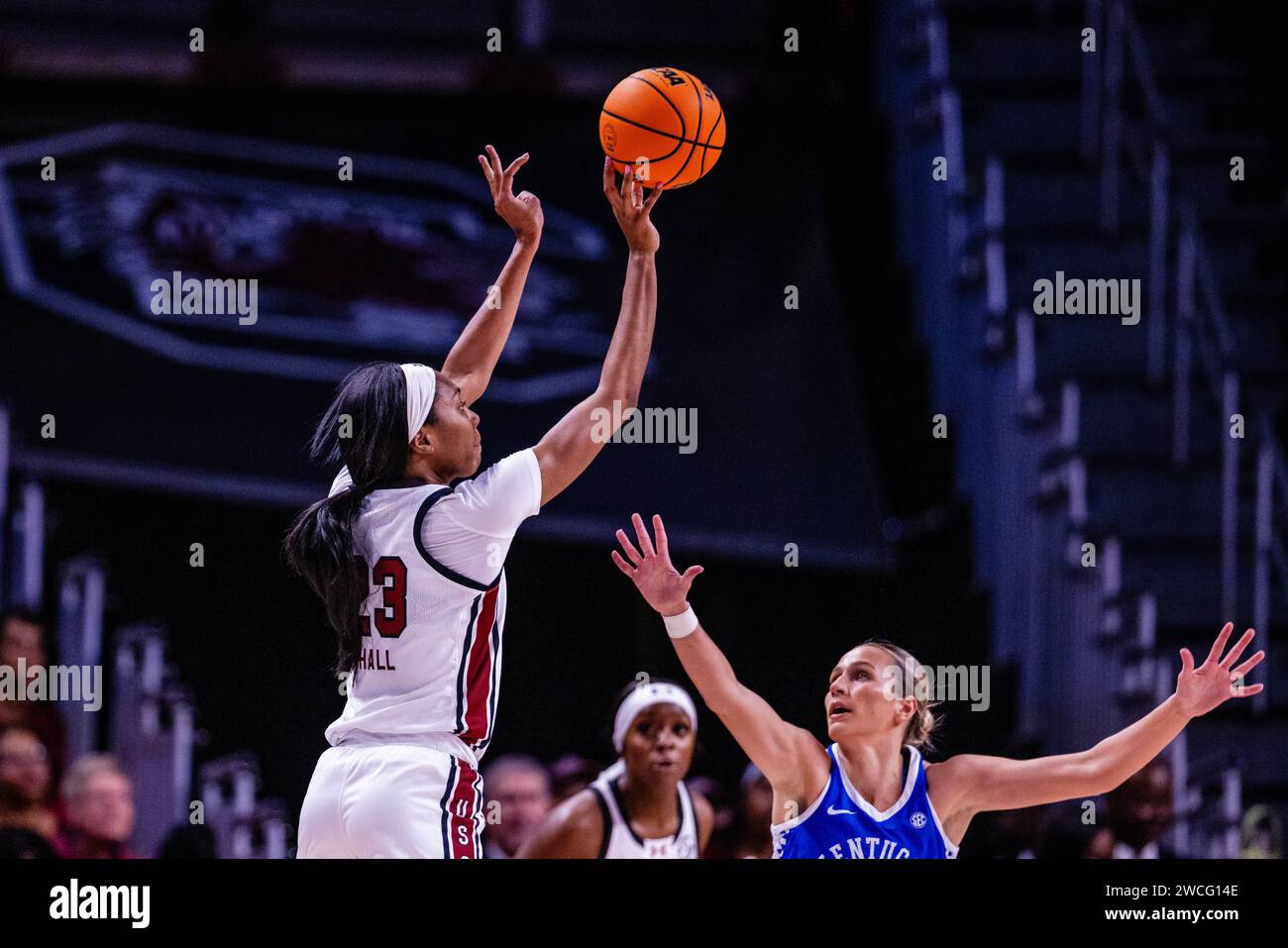 Columbia, SC, USA. 15th Jan, 2024. South Carolina Gamecocks guard Bree ...