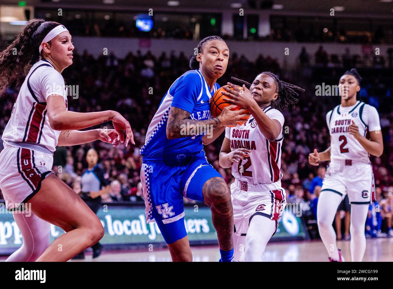 Columbia, SC, USA. 15th Jan, 2024. South Carolina Gamecocks guard ...