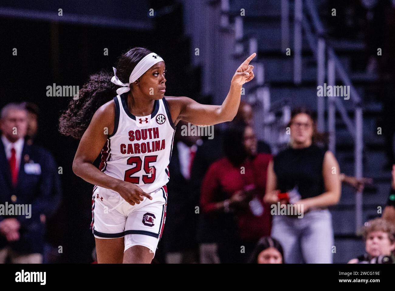 Columbia, SC, USA. 15th Jan, 2024. South Carolina Gamecocks guard Raven ...
