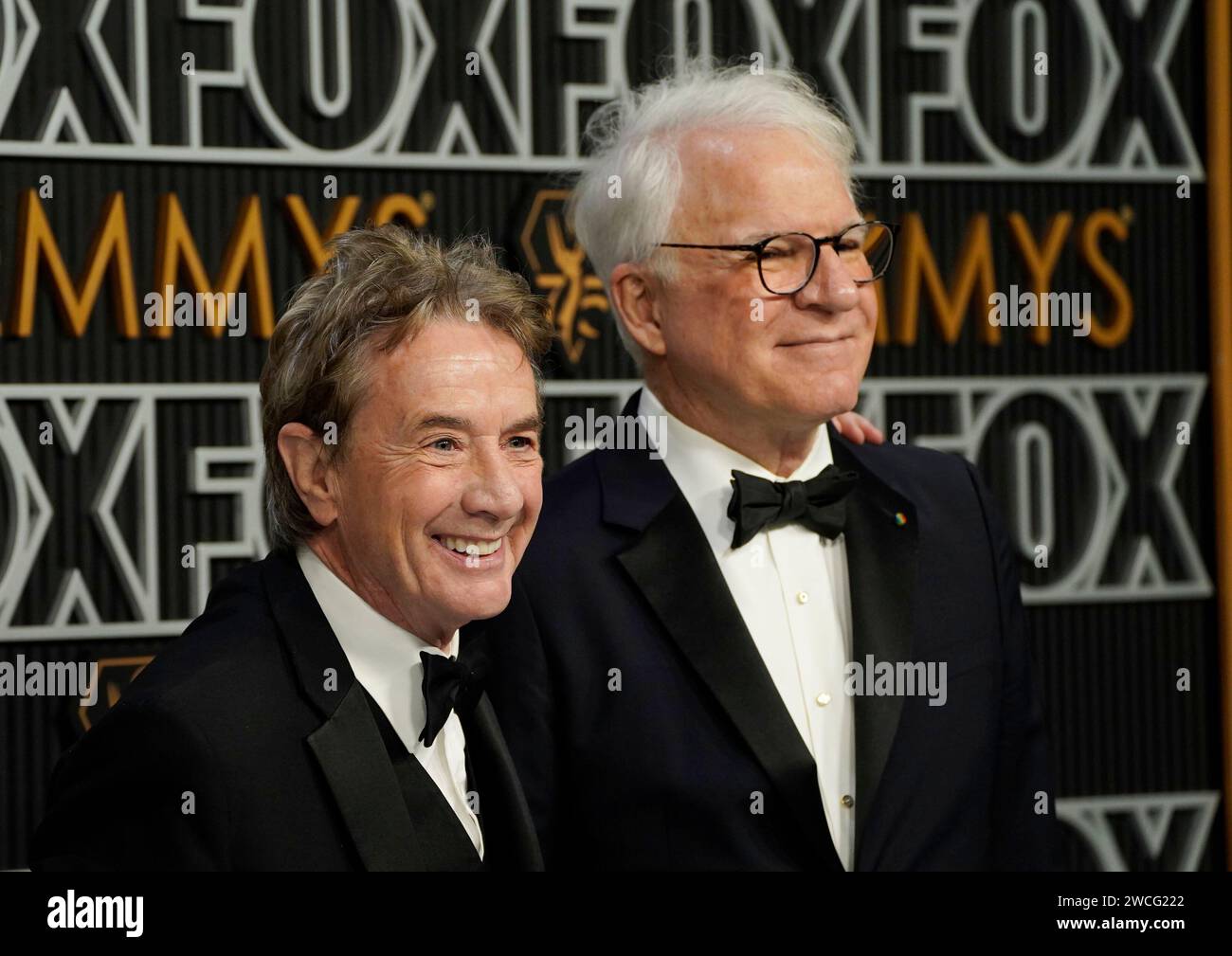 Martin Short and Steve Martin pose for a Red Carpet portrait at the ...