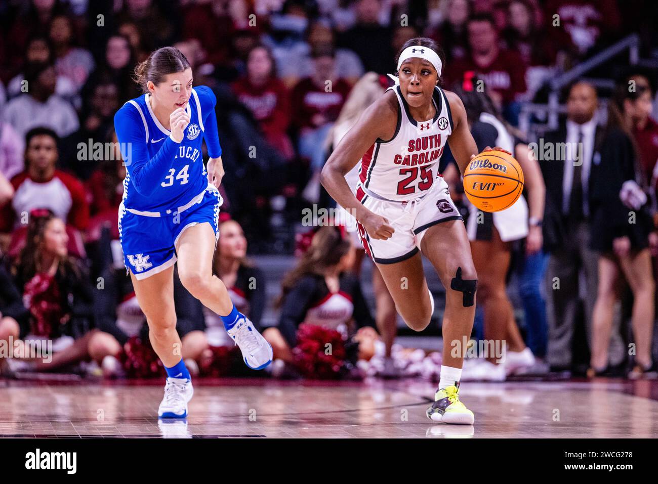 Columbia, SC, USA. 15th Jan, 2024. South Carolina Gamecocks guard Raven ...