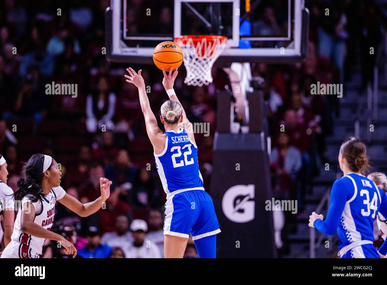 Columbia, SC, USA. 15th Jan, 2024. Kentucky Wildcats guard Maddie ...