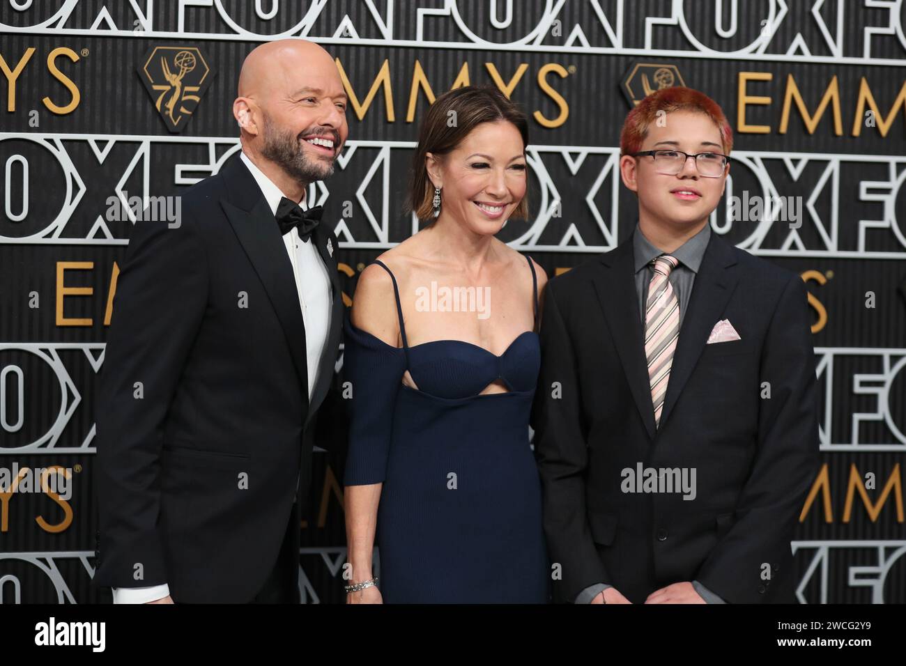 John Cryer, from left, Lisa Joyner and Lee Cryer poses for a Red Carpet ...