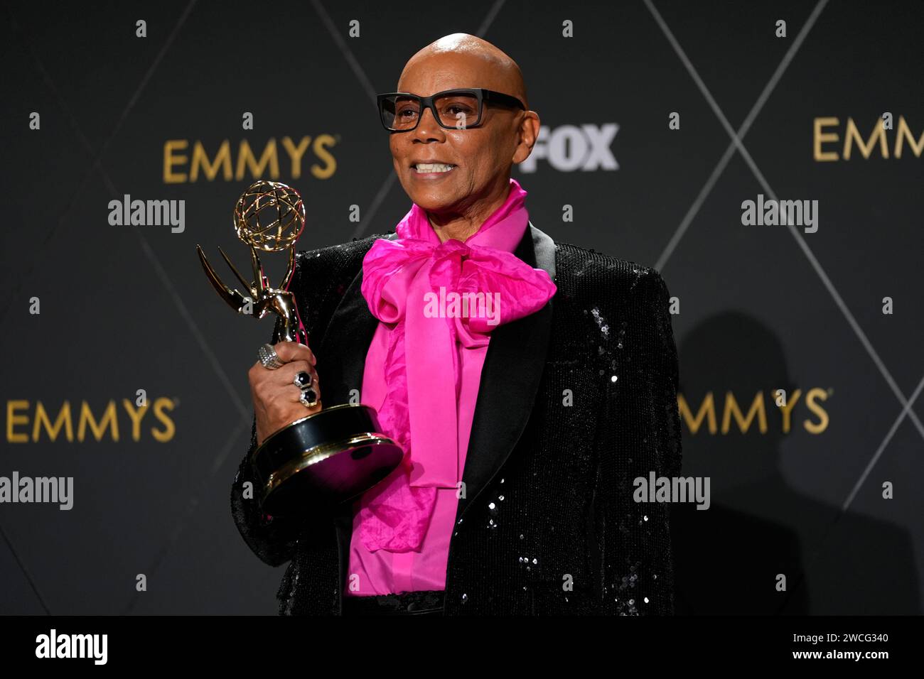 RuPaul, winner of the award for outstanding reality TV competition for ...