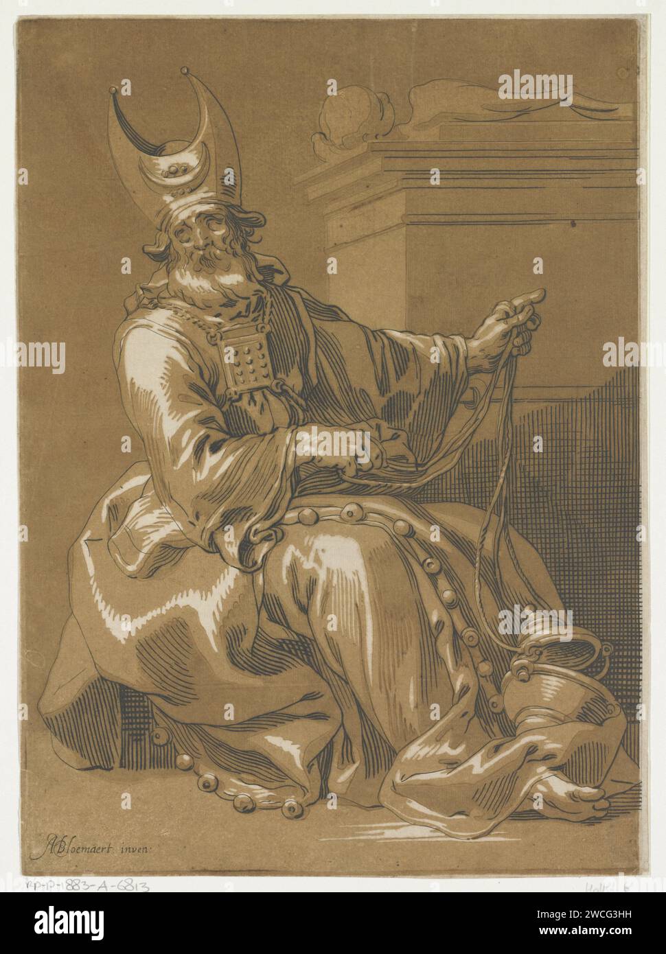 Aaron sitting at the Ark des Covenant, Anonymous, After Abraham ...