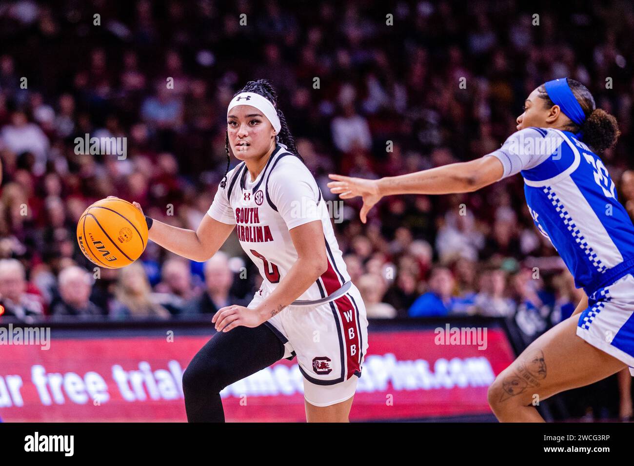 Columbia, SC, USA. 15th Jan, 2024. South Carolina Gamecocks guard Te ...