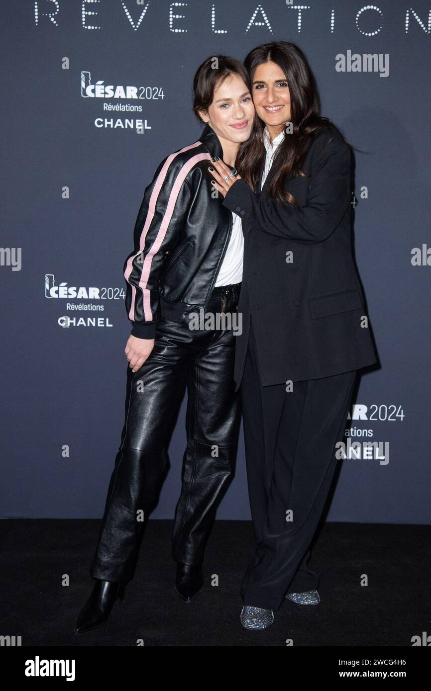 Paris, France. 15th Jan, 2024. Mathilde La Musse and Geraldine Nakache ...