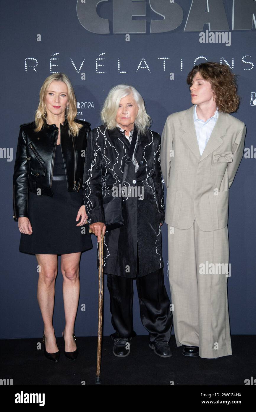 Paris, France. 15th Jan, 2024. Lea Drucker, Catherine Breillat and ...