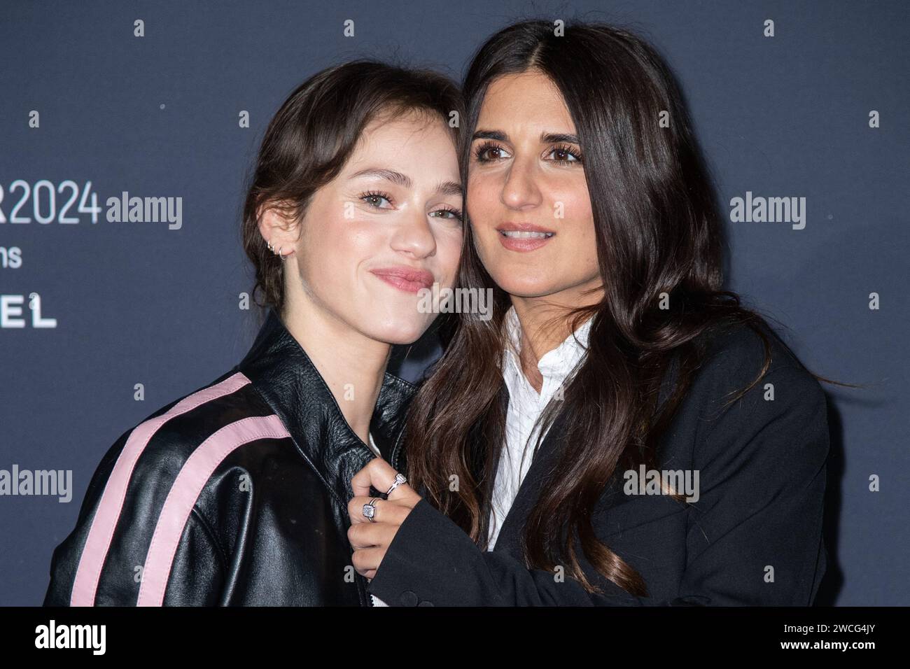 Paris, France. 15th Jan, 2024. Mathilde La Musse and Geraldine Nakache ...
