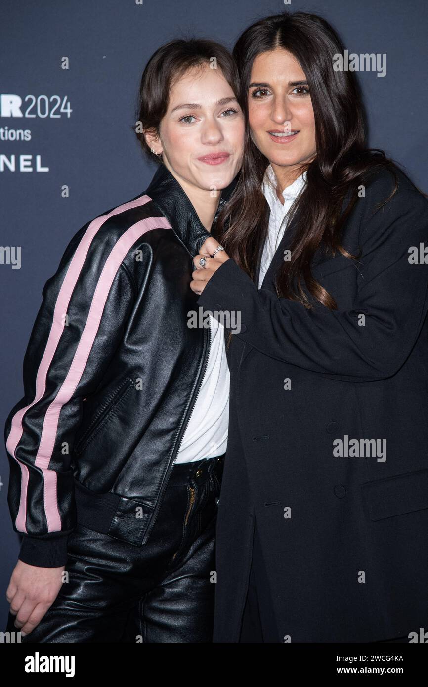 Paris, France. 15th Jan, 2024. Mathilde La Musse and Geraldine Nakache ...