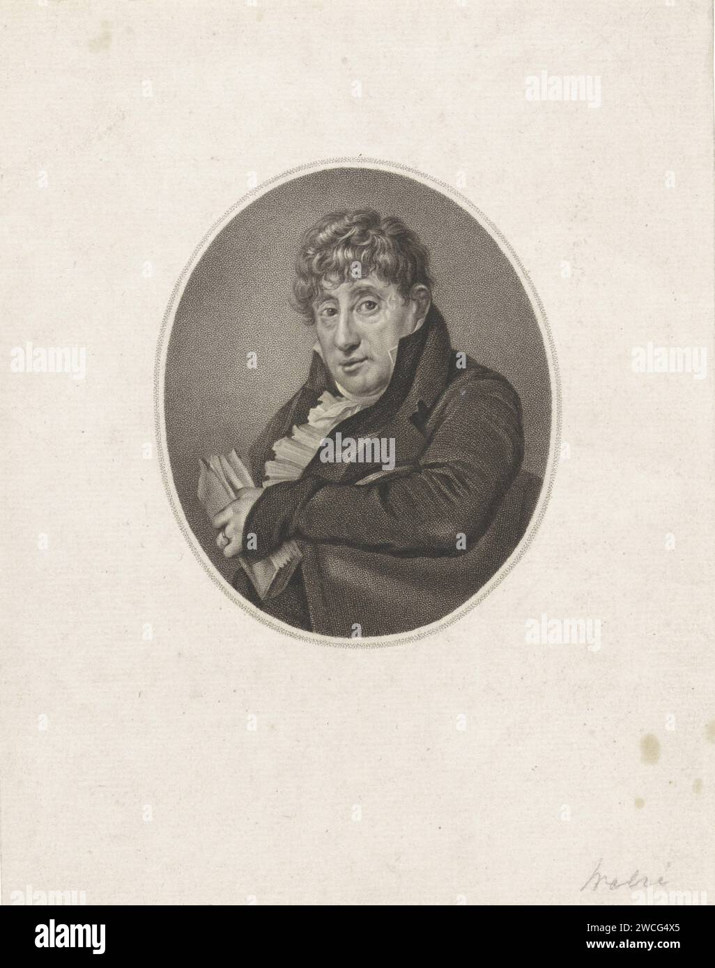 Portrait of Jan van Walré, Willem van Senus, after Wybrand Hendriks ...