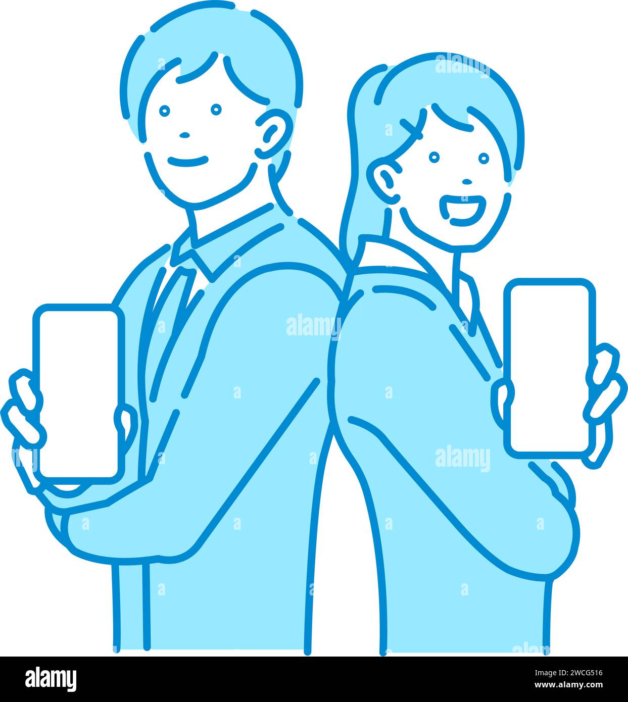 Women smartphone mobile online Stock Vector Images - Alamy