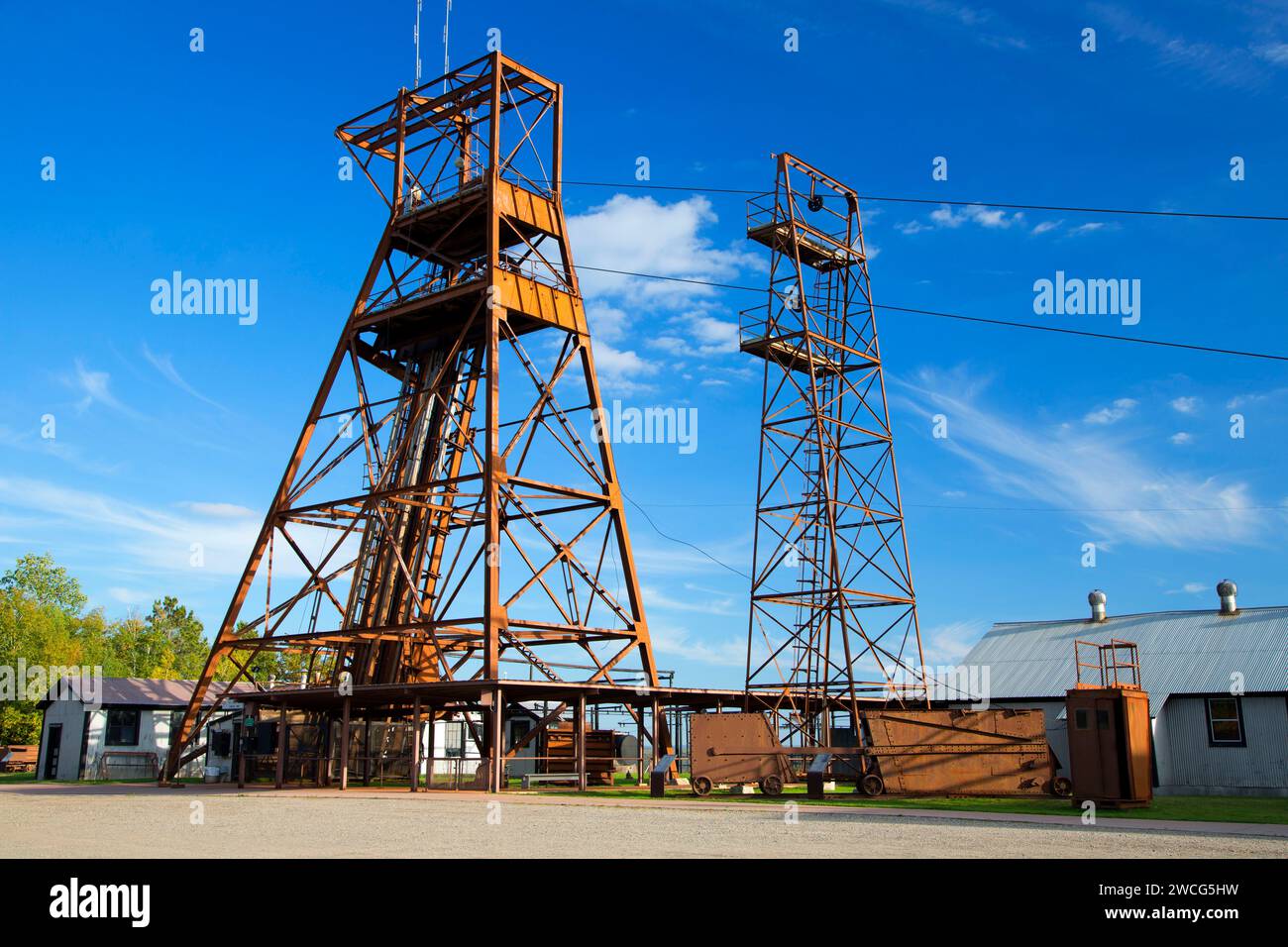 Mine Shaft Headframe, Soudan Underground Mine State Park, Minnesota ...