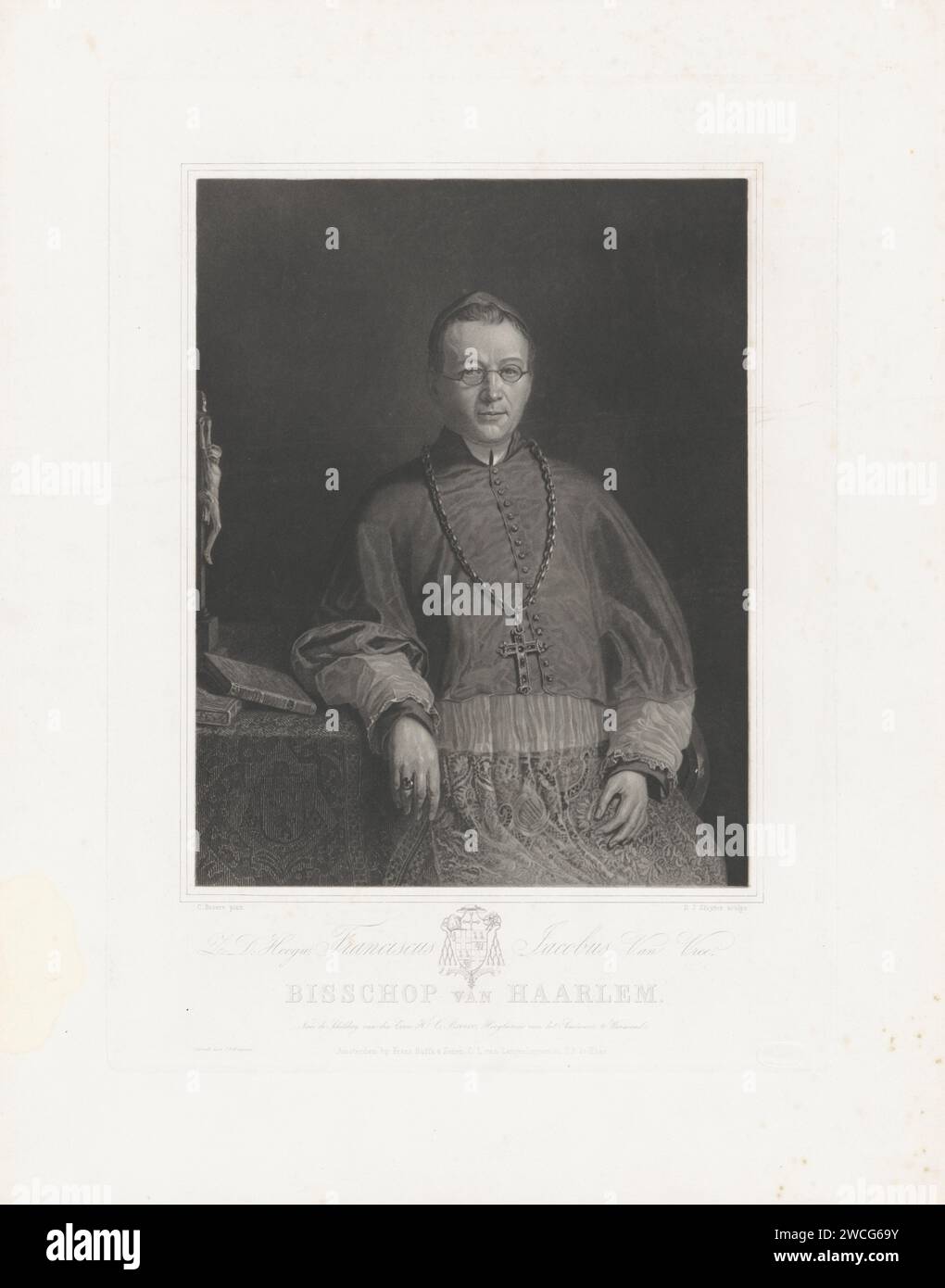 Portrait of Franciscus Jacobus van Vree, bishop of Haarlem, Dirk ...