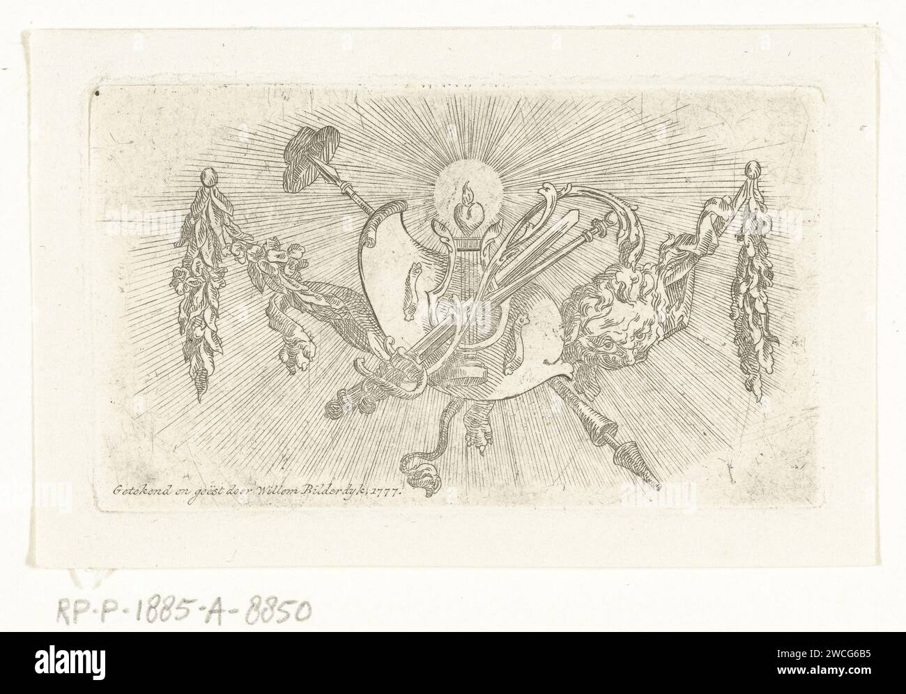 Vignette with Lier, Burning Heart, Shield, Freedom Hood and Zon, Willem ...