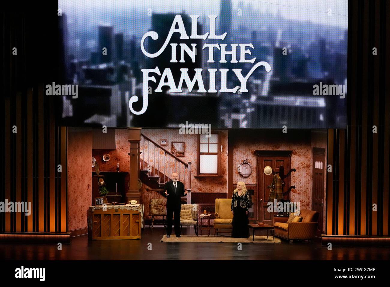 Rob Reiner, left, and Sally Struthers introducing the In Memoriam ...