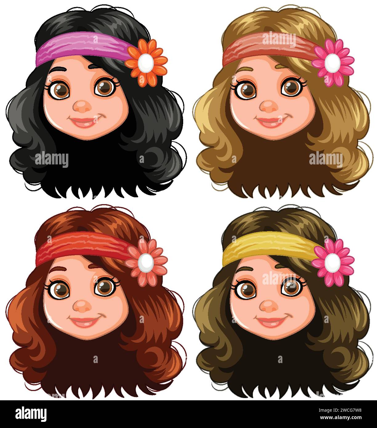 Headbands Stock Vector Images - Alamy