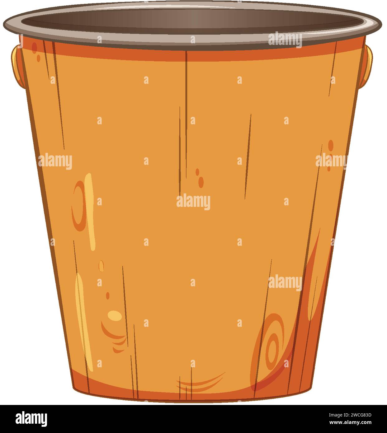 Vector graphic of a simple wooden bucket Stock Vector Image & Art - Alamy