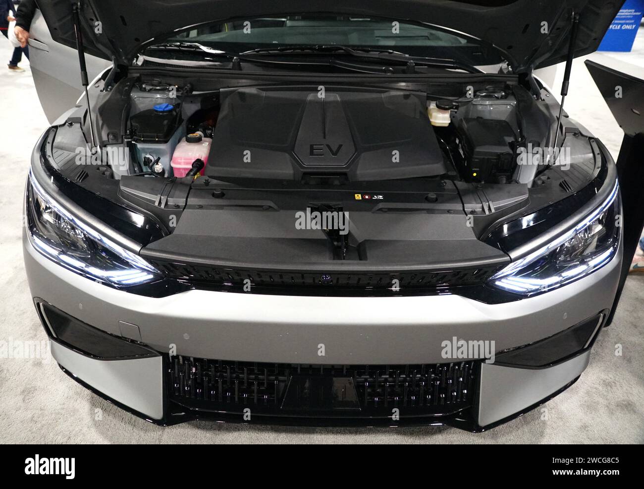 Philadelphia, Pennsylvania, U.S.A - January 14, 2024 - Under the hood ...