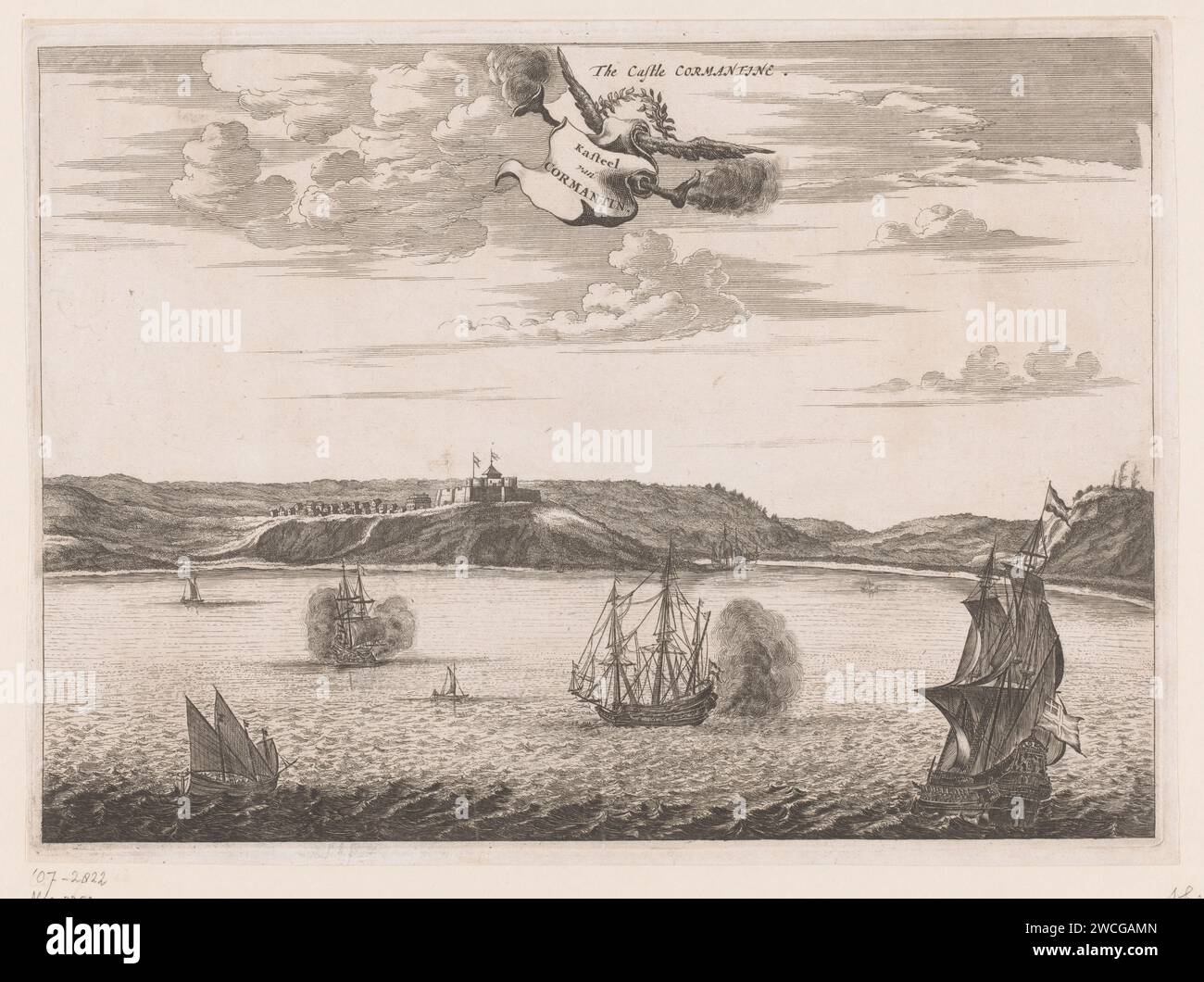 View of Fort Amsterdam in Ghana from the water, Anonymous, 1668 - 1670 ...