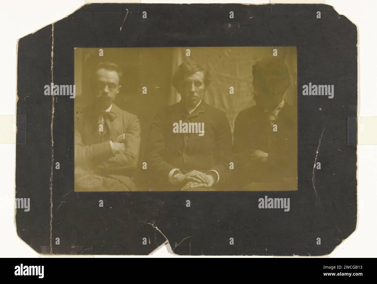Portrait of Alphons Diepenbrock, Willem Kloos and Hein Boeken, Joseph ...