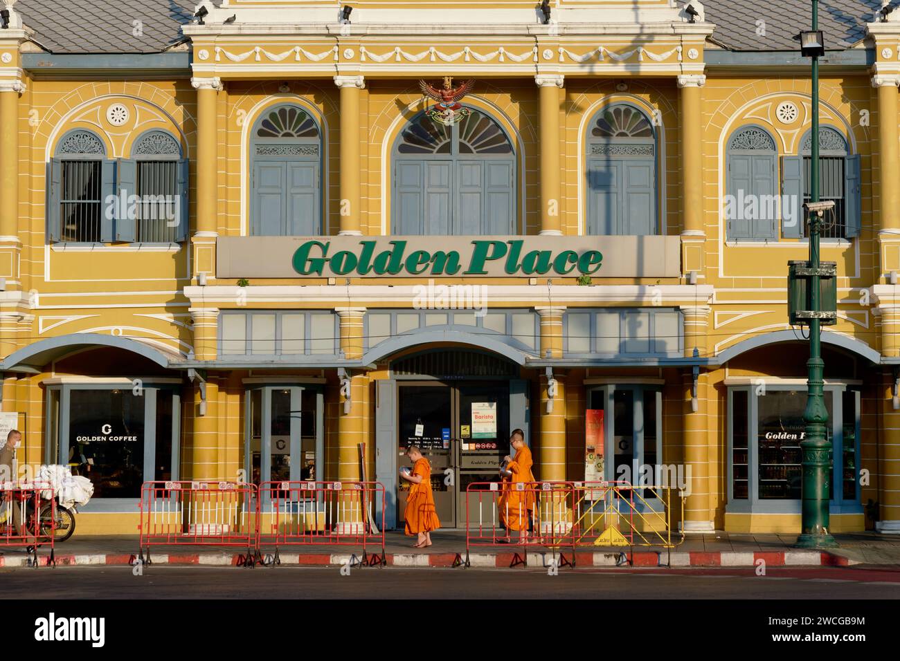 The 19th century European-style building housing Golden Place Cafe in ...