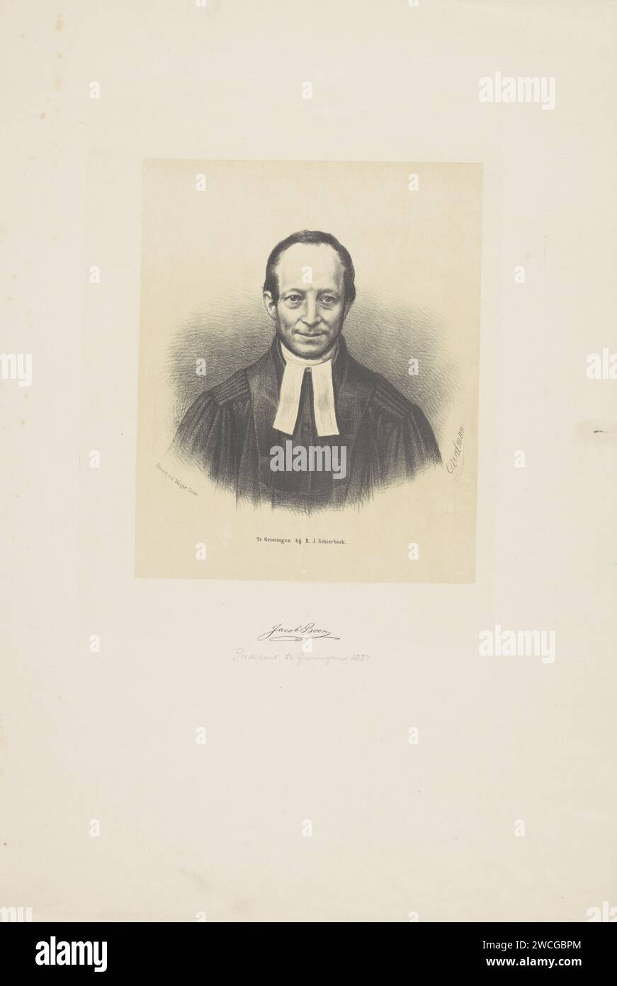 Portrait of Jacob Boon, Otto Eerelman, 1849 - 1907 print The portrayed ...