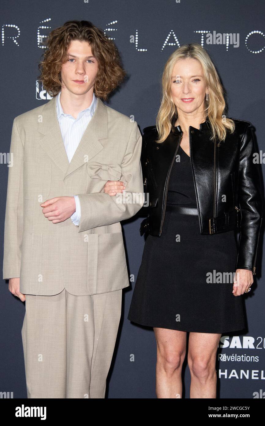 Paris France 15th Jan 2024 Samuel Kircher And Lea Drucker Attending