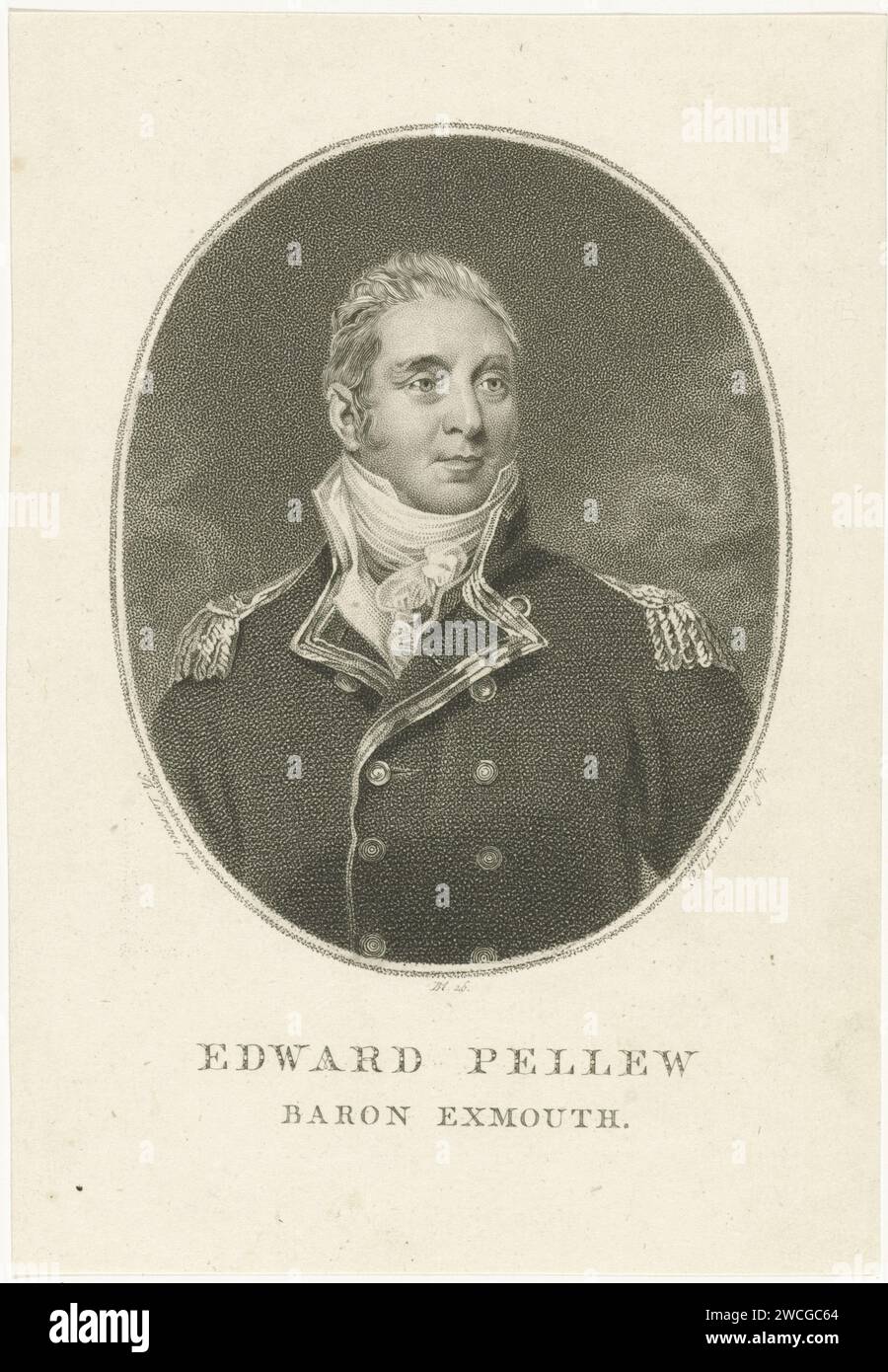 Portrait of Edward Pellew, Pieter van der Meulen, After Thomas Lawrence ...