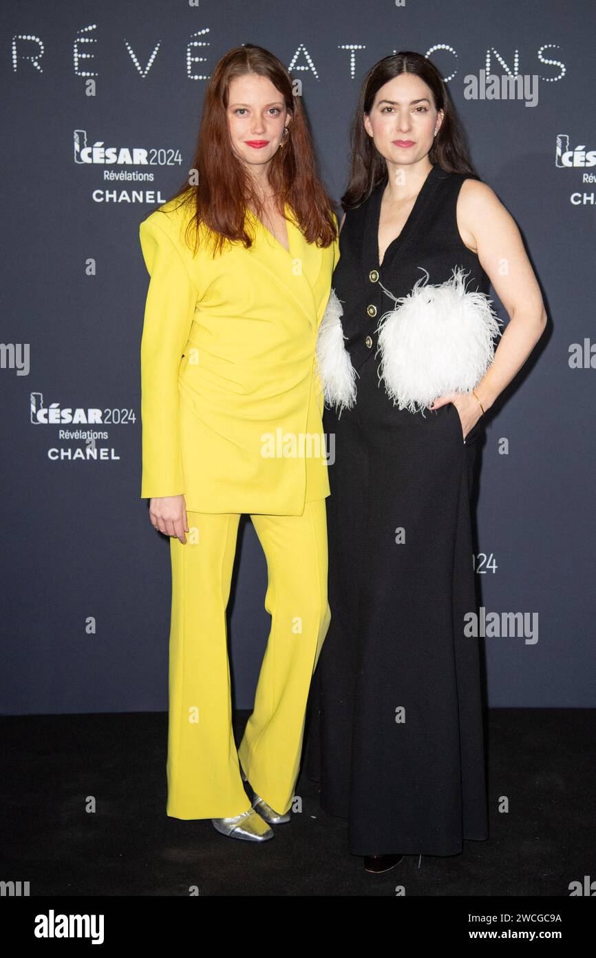 Paris, France. 15th Jan, 2024. Heloise Janjaud and Rebecca Zlotowski ...