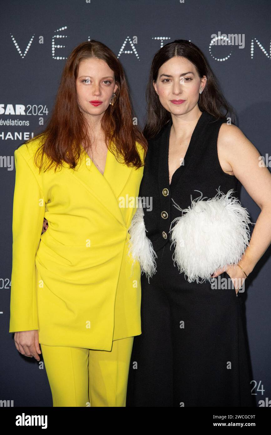 Paris, France. 15th Jan, 2024. Heloise Janjaud and Rebecca Zlotowski ...