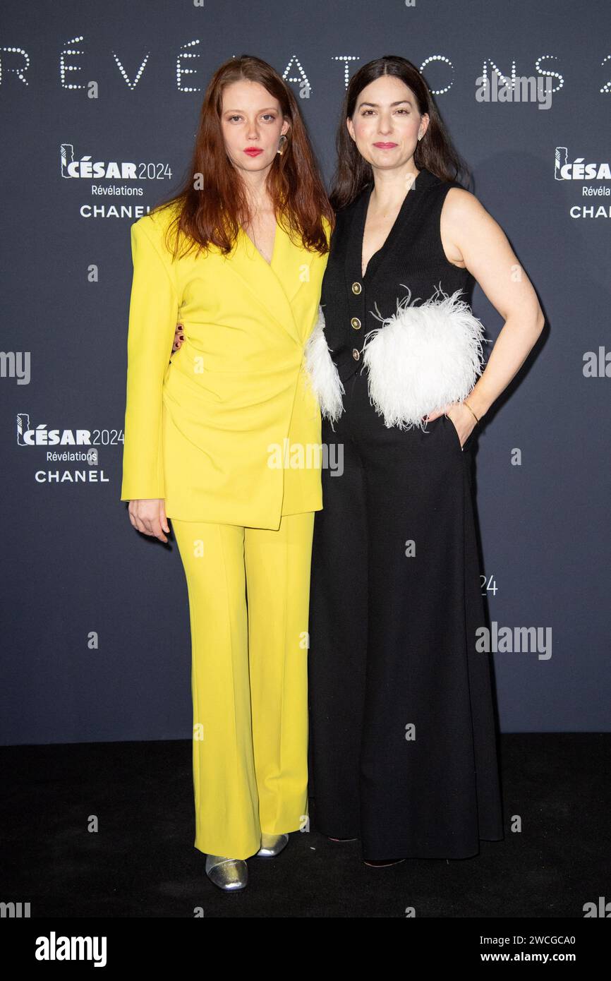 Paris, France. 15th Jan, 2024. Heloise Janjaud and Rebecca Zlotowski ...