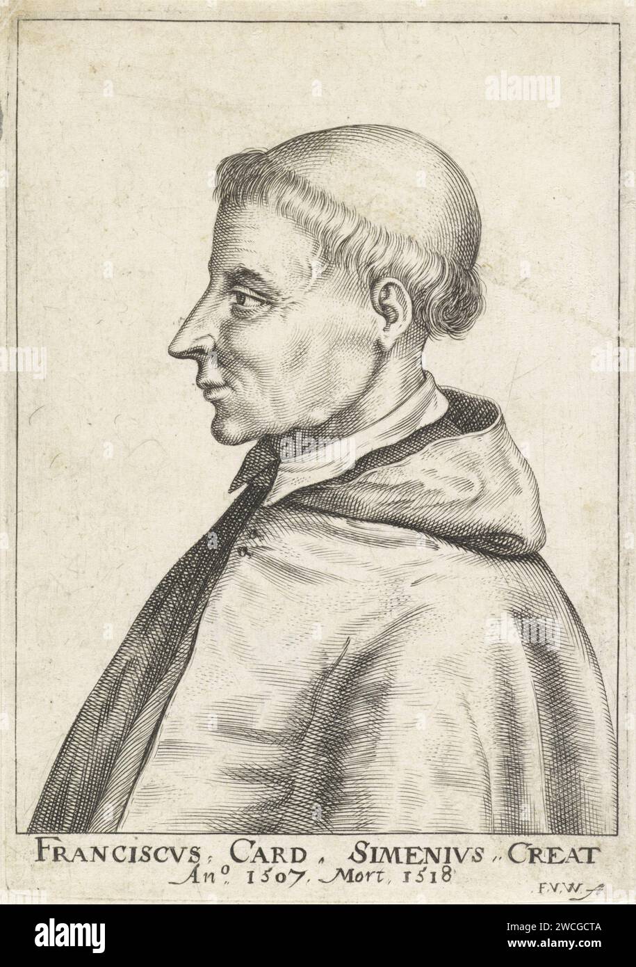 Portrait of the Spanish Cardinal Francisco Jiménez de Cisneros, Frans ...