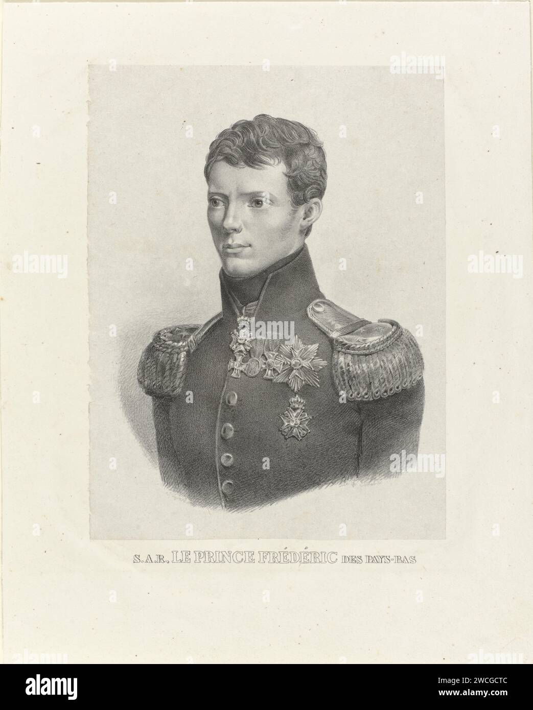 Portrait of Frederik, Prince of the Netherlands, Prevost, 1815 - 1861 ...