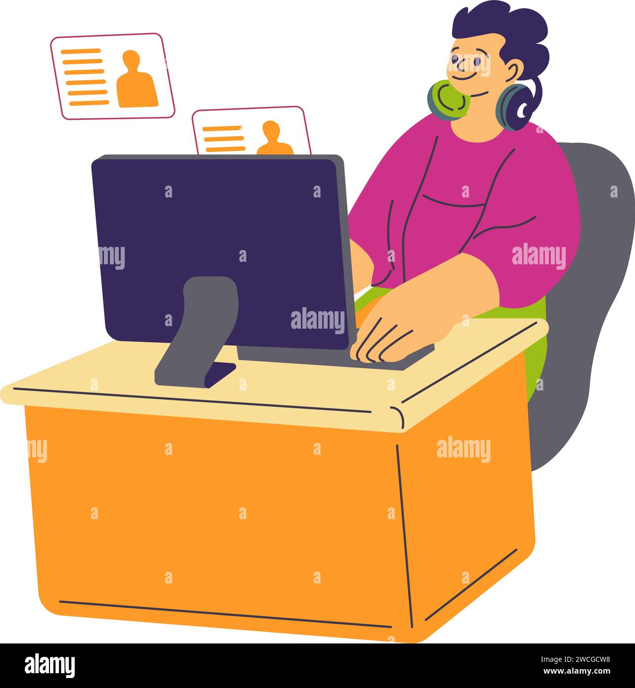 Playing electronic game Stock Vector Images - Alamy