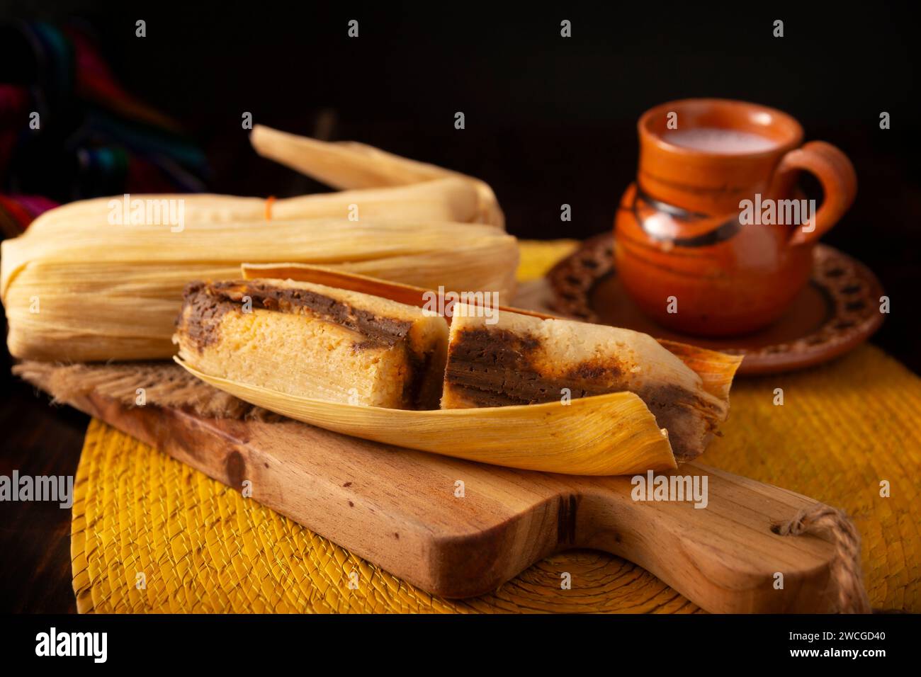 Tamales. hispanic dish typical of Mexico and some Latin American ...