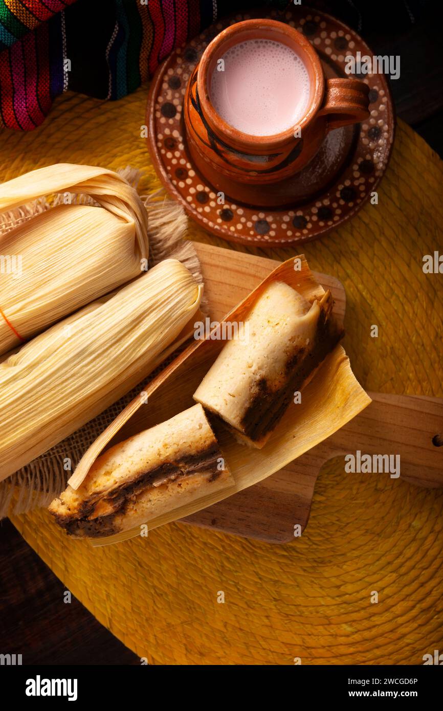 Tamales. hispanic dish typical of Mexico and some Latin American ...
