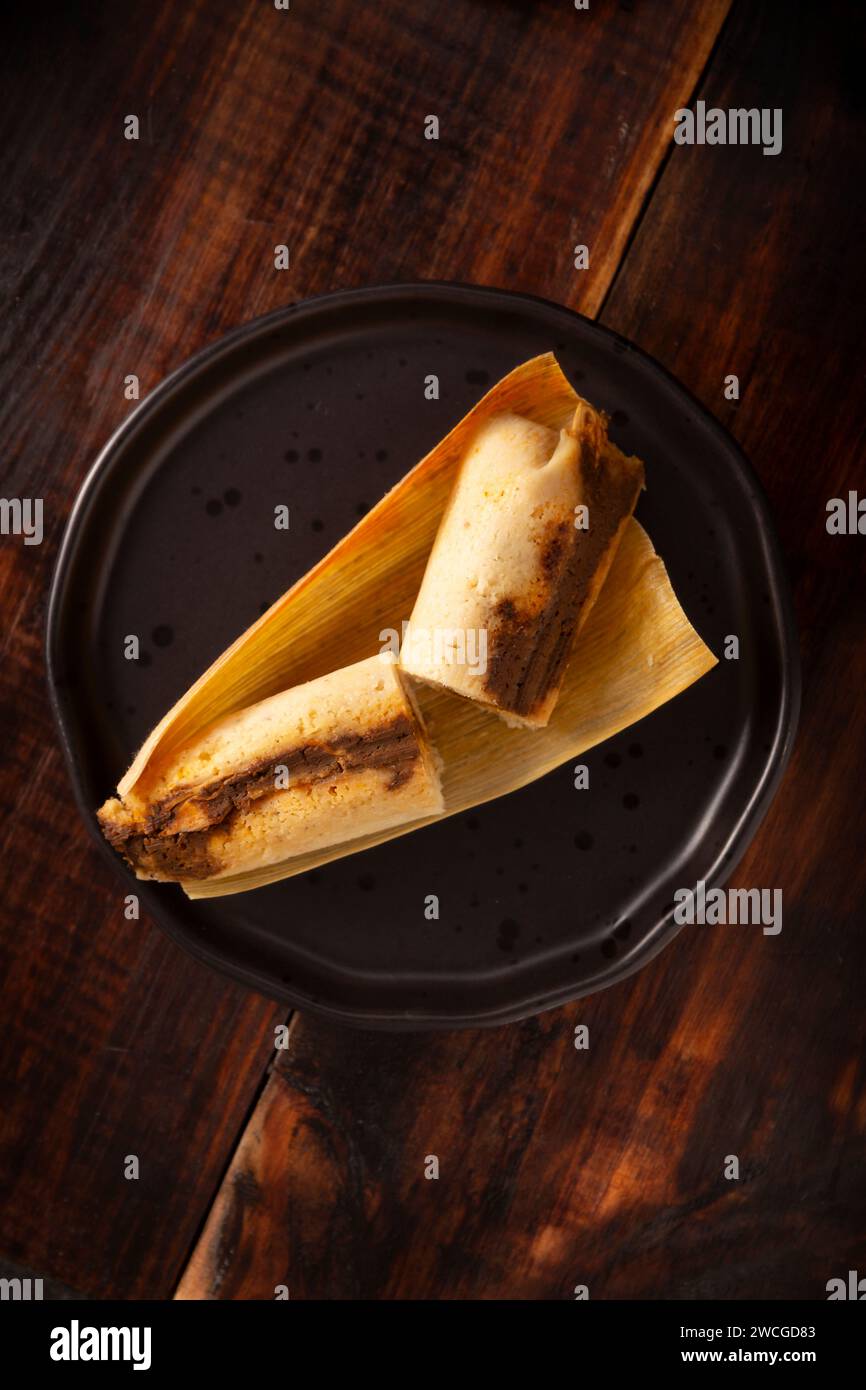 Tamales. hispanic dish typical of Mexico and some Latin American ...
