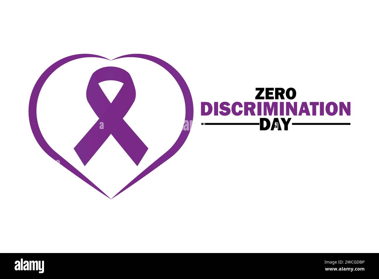 Zero Discrimination Day Vector Illustration. Suitable for greeting card ...