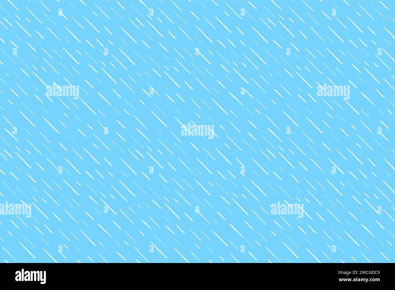 Hand-drawn white diagonal lines on blue background. Seamless texture ...