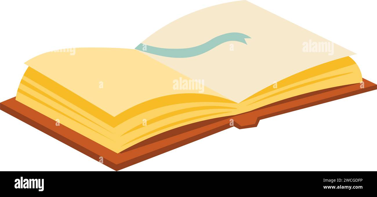 Open book with bookmark, reading publications Stock Vector Image & Art ...